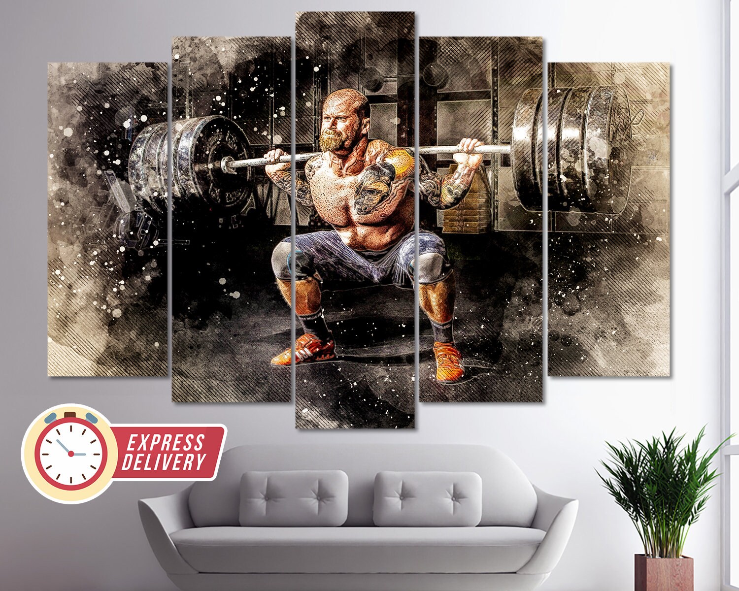 Workout Motivation Wall Art Fitness Canvas Art Gym Wall - Etsy