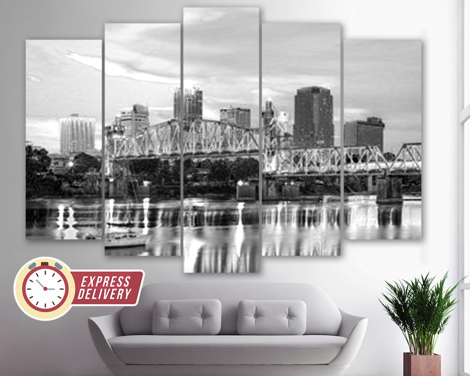 Little Rock Skyline Little Rock Canvas Little Rock Wall Art - Etsy