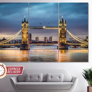 Tower Bridge Canvas Print, London Canvas Print, London Wall Art, London ...