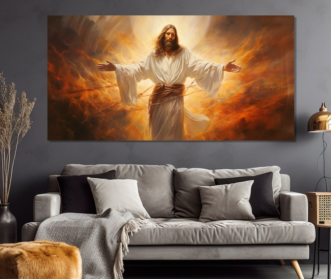 Jesus Christ Canvas Print, Holy Bible Canvas Wall Art, Jesus Christ Painting, Religious Gift ...