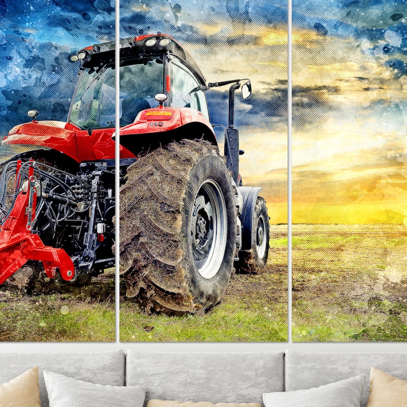 Tractor Wall Art - Etsy