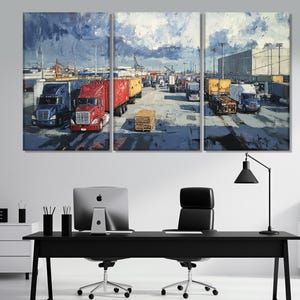 Logistics Wall Art, Logistics Hub Canvas Print, Logistics Office Decor ...