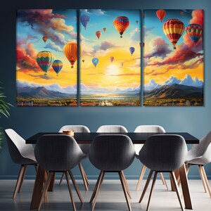 Albuquerque Balloon Fiesta Painting Printed on Canvas, Albuquerque Wall ...