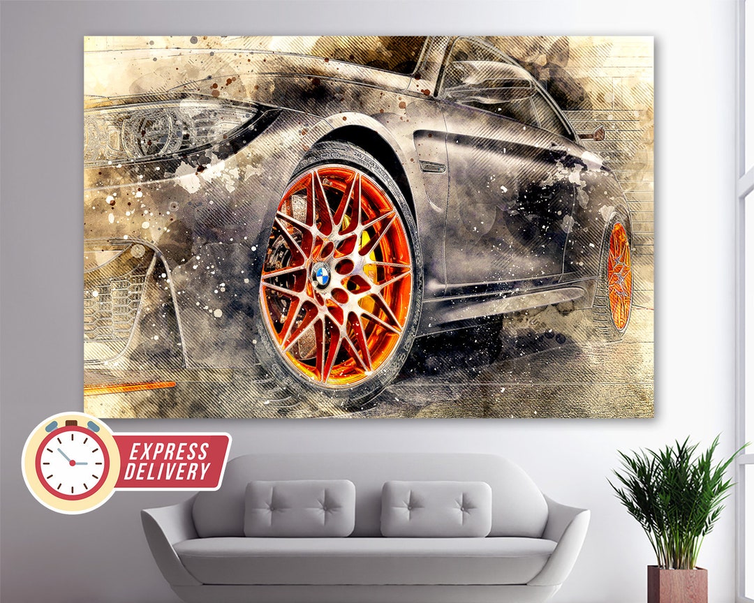 Bmw M4 Print, BMW Canvas Print, BMW Wall Art, Bmw Canvas Art, Bmw ...