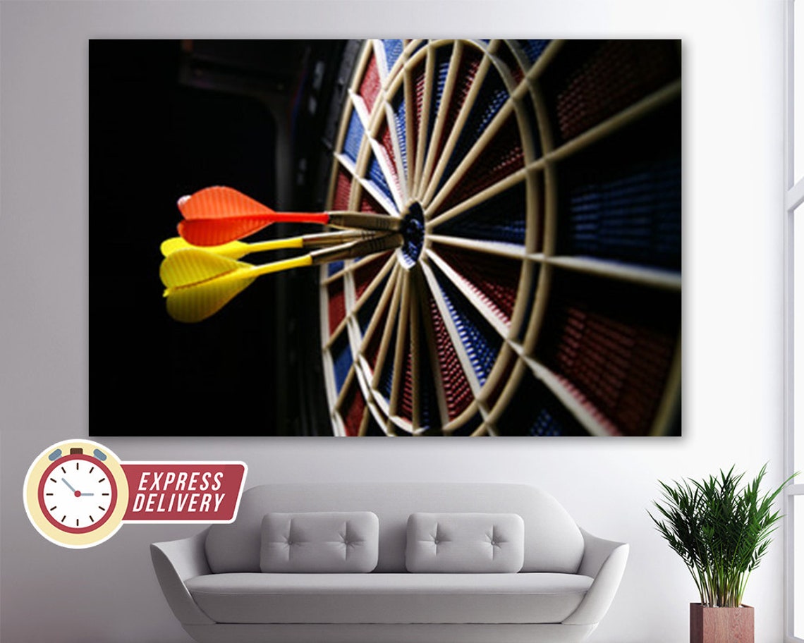 Darts Canvas Art Darts Fan Gift Darts Wall Art Darts Canvas - Etsy