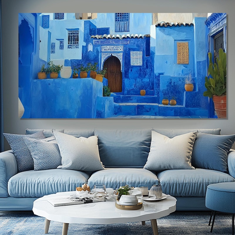 Moroccan Art on Canvas - Etsy