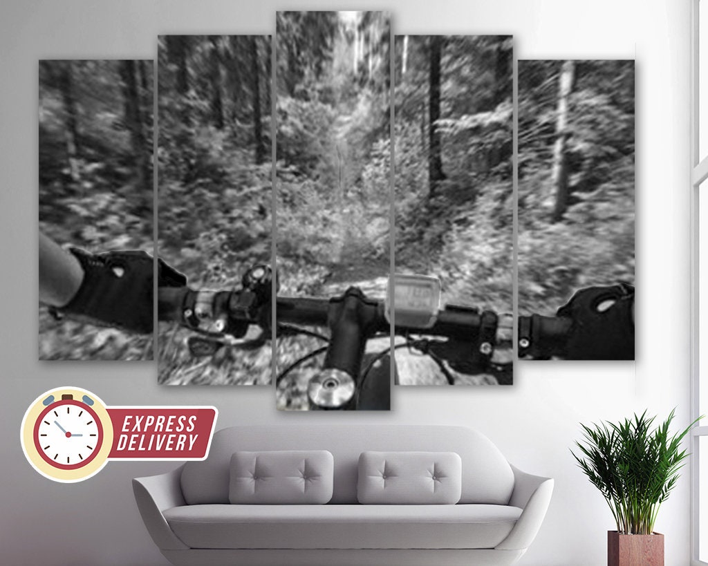 POV Mountain Bike Canvas Art Bike Riding Photo Cyclist Gift | Etsy