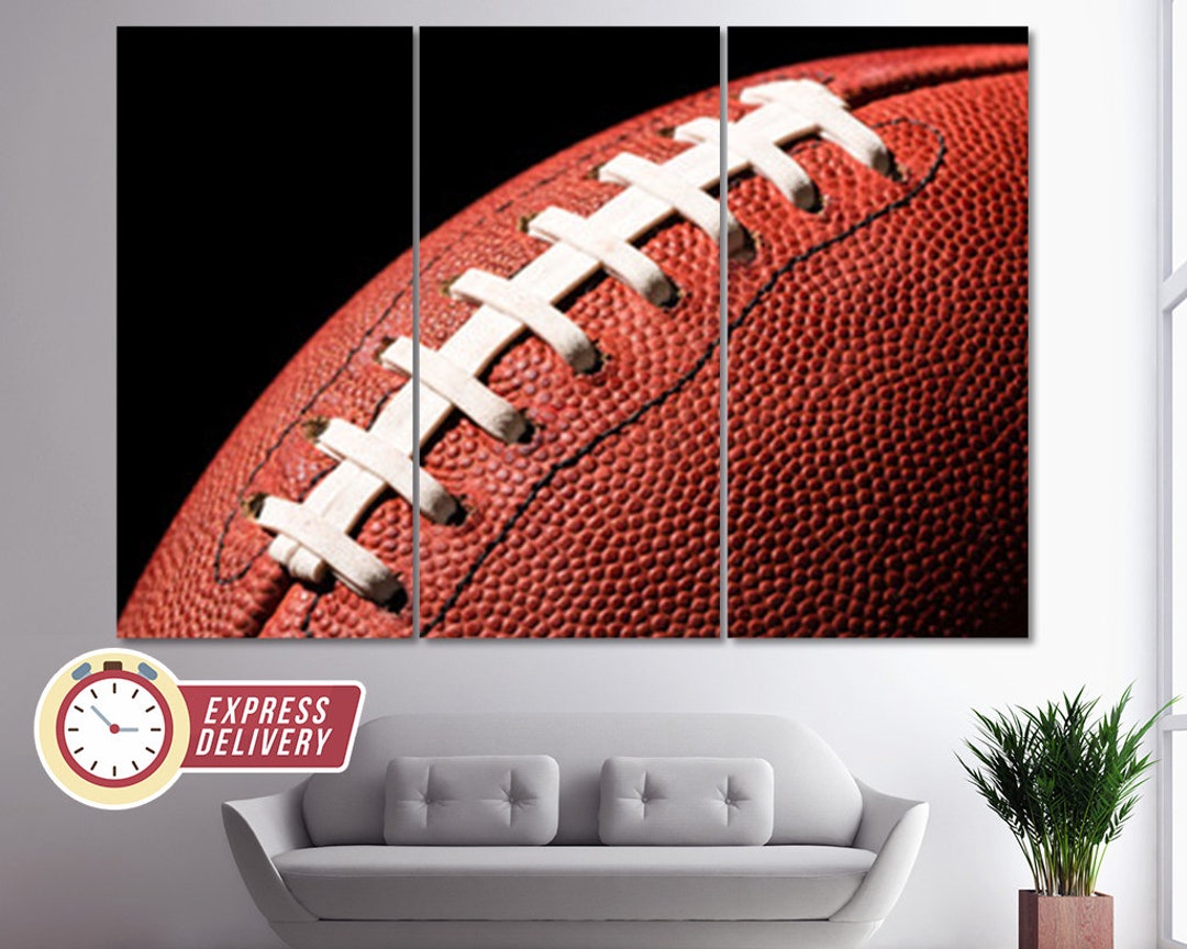 Football Ball Canvas Art, Football Canvas Print, Football Print ...