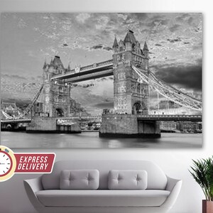 Tower Bridge Canvas Print, London Wall Art, London Canvas Art, London ...