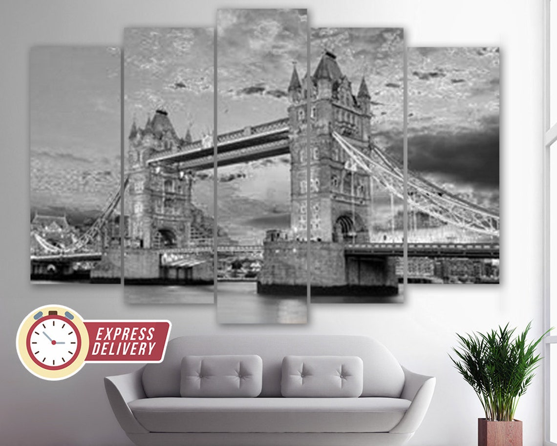 Tower Bridge Canvas Print London Wall Art London Canvas Art | Etsy
