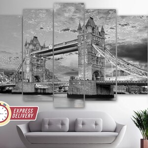 Tower Bridge Canvas Print, London Wall Art, London Canvas Art, London ...