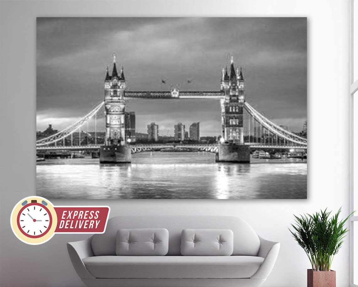 Tower Bridge Canvas Print London Canvas Print London Wall - Etsy