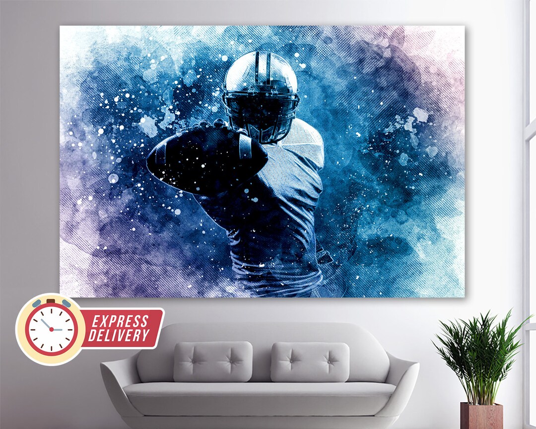 Football Canvas Print, Football Canvas Art, Football Print, Football ...