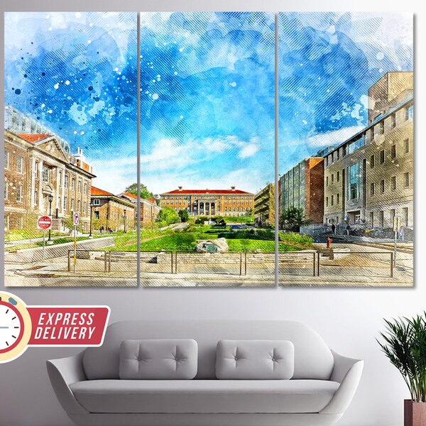 University of Wisconsin Madison Wall Art - Etsy