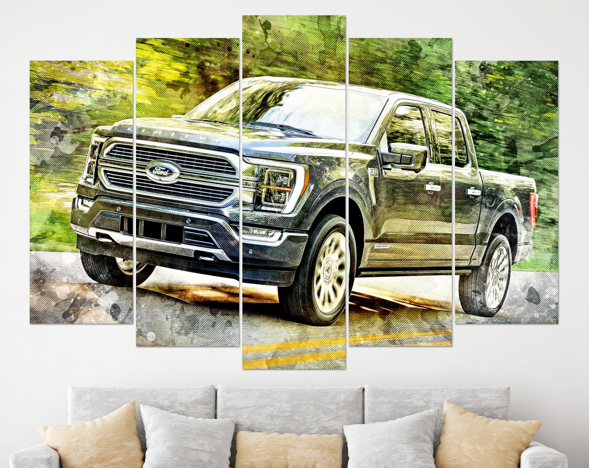 Ford F-150 Truck Canvas Print off Road Wall Art Ford Wall - Etsy UK