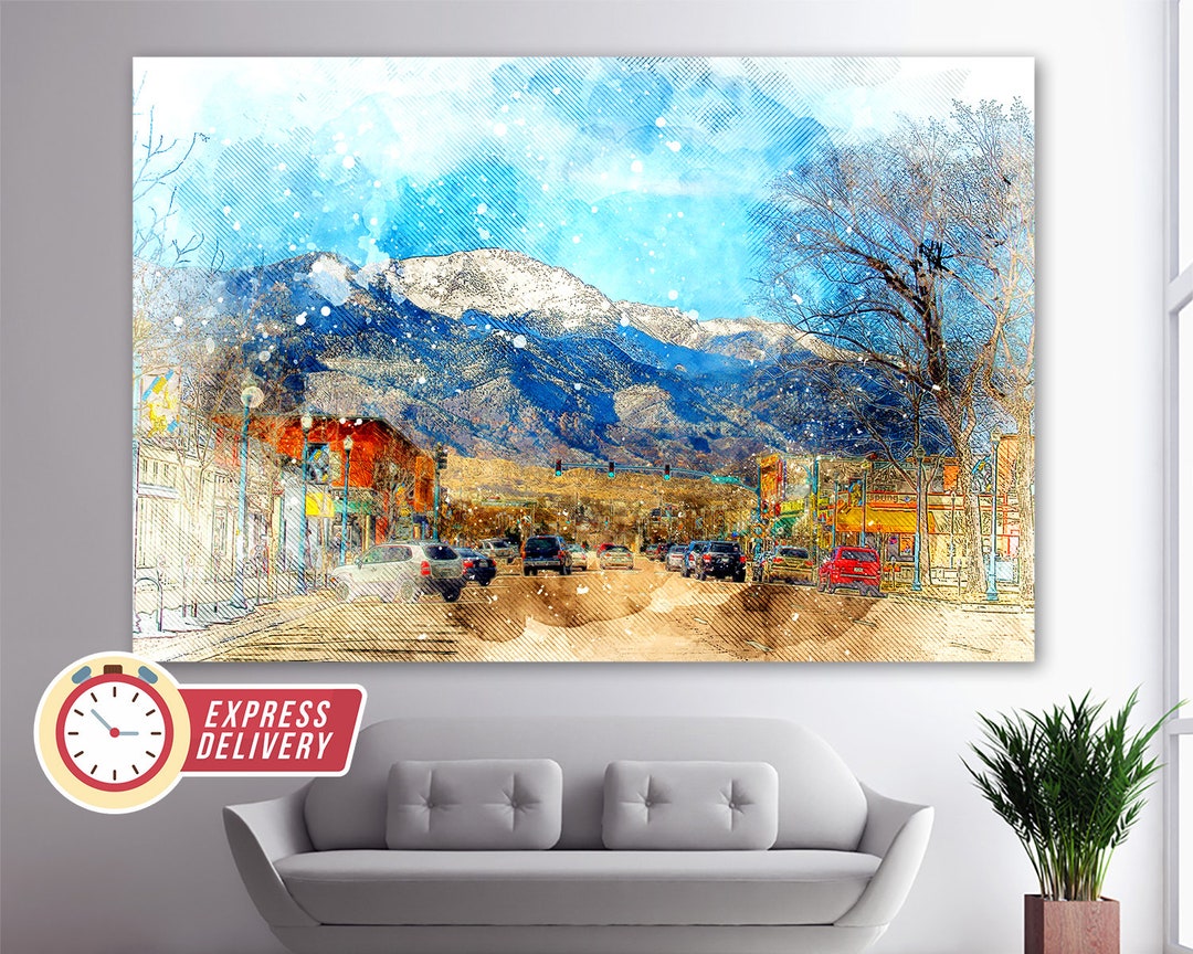 Colorado Springs Canvas Art, Colorado Springs Wall Art, Colorado ...