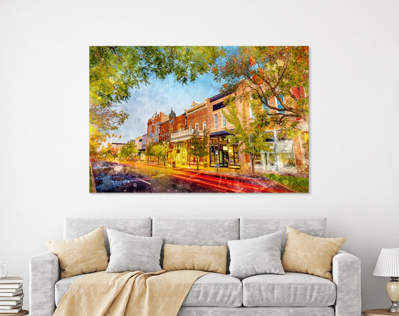 Provo Downtown Utah Canvas Art Utah Wall Art Provo Print - Etsy