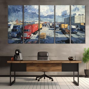 Logistics Wall Art, Logistics Hub Canvas Print, Logistics Office Decor ...