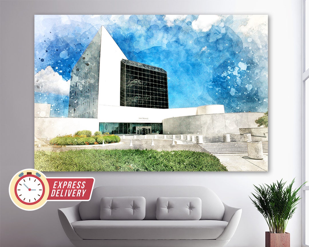 Kennedy Library in Boston Canvas Print, Boston Library Canvas, Boston ...
