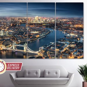 London Skyline London Canvas Print London Wall Art London - Etsy