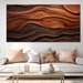 Abstract Wood Canvas Print, Wooden Texture Painting, Modern Wall Decor ...