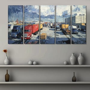 Logistics Wall Art, Logistics Hub Canvas Print, Logistics Office Decor ...