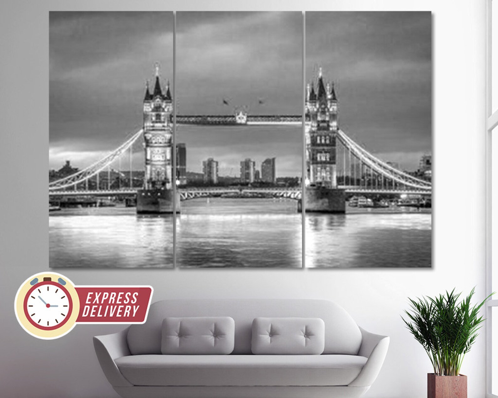 Tower Bridge Canvas Print London Canvas Print London Wall - Etsy