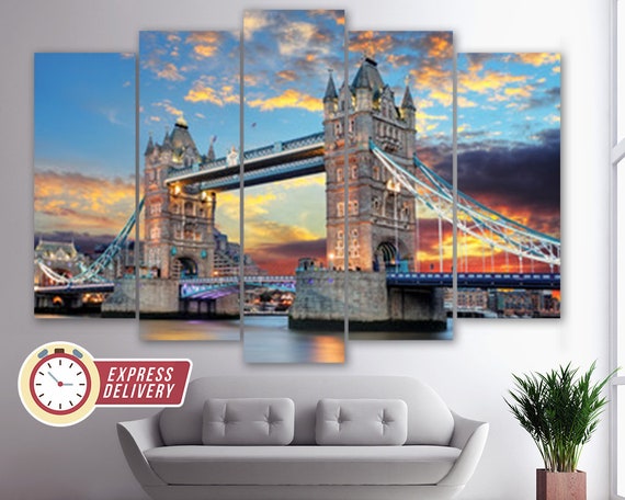 Tower Bridge Canvas Print London Wall Art London Canvas Art | Etsy