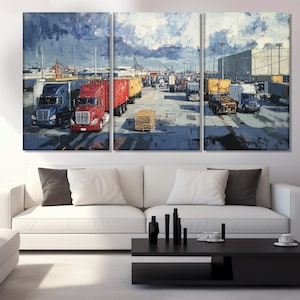Logistics Wall Art, Logistics Hub Canvas Print, Logistics Office Decor ...