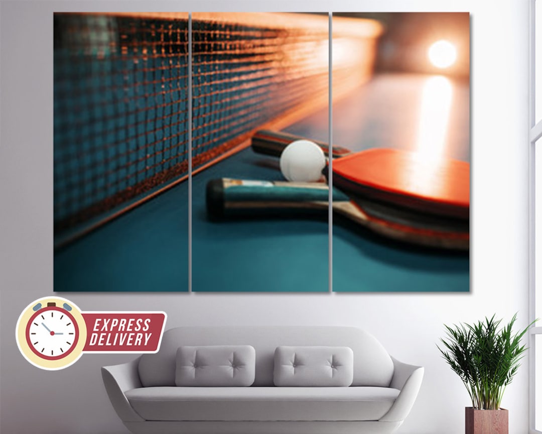 Table Tennis Wall Art, Table Tennis Canvas Art, Table Tennis Player ...