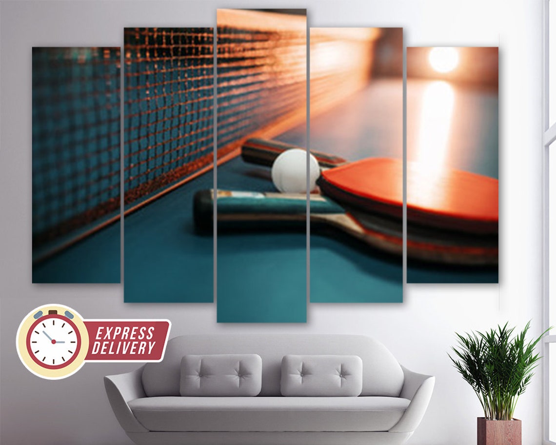 Table Tennis Wall Art, Table Tennis Canvas Art, Table Tennis Player ...