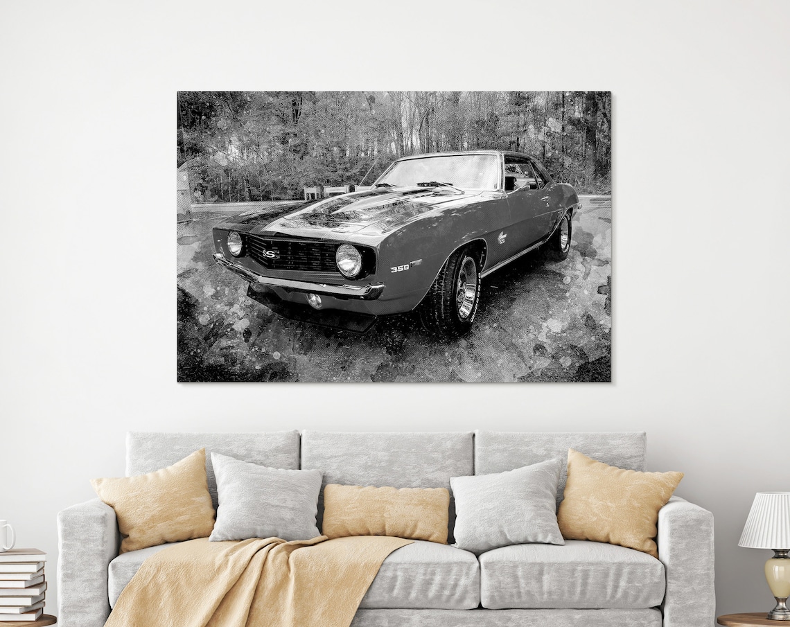 Chevrolet Camaro SS Canvas Print Muscle Car Wall Art Camaro - Etsy