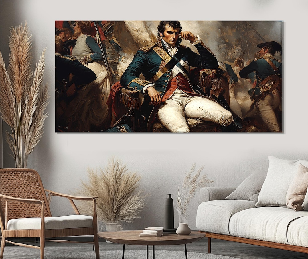 Peinture de Napoléon Bonaparte imprimée sur toile, affiche Napoléon ...
