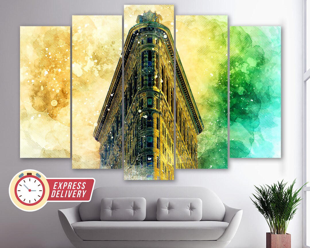 Flatiron Building Manhattan Canvas Art, New York City, Manhattan ...