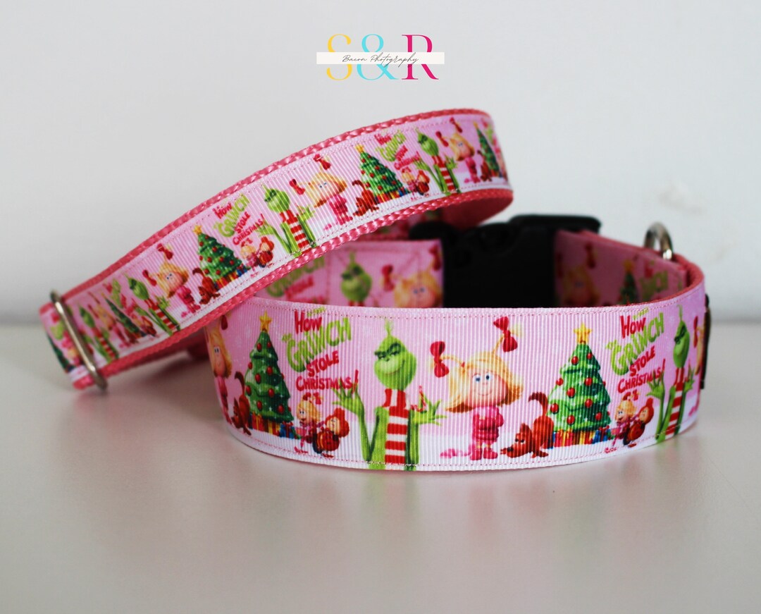 Cindy Lou Who Dog Collar, Merry Grinchmas Dog Collar, the Grinch Dog ...
