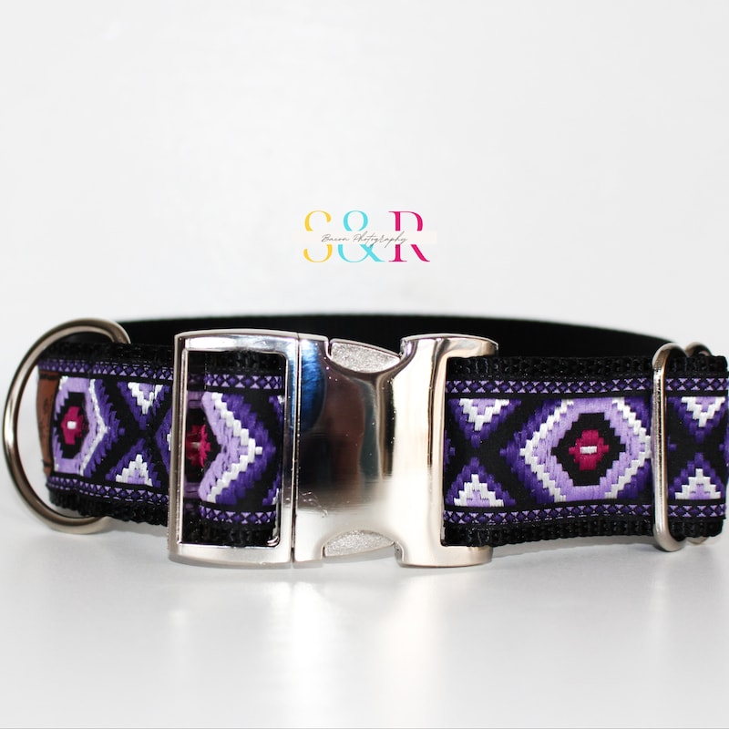 Purple Dog Collar - Etsy