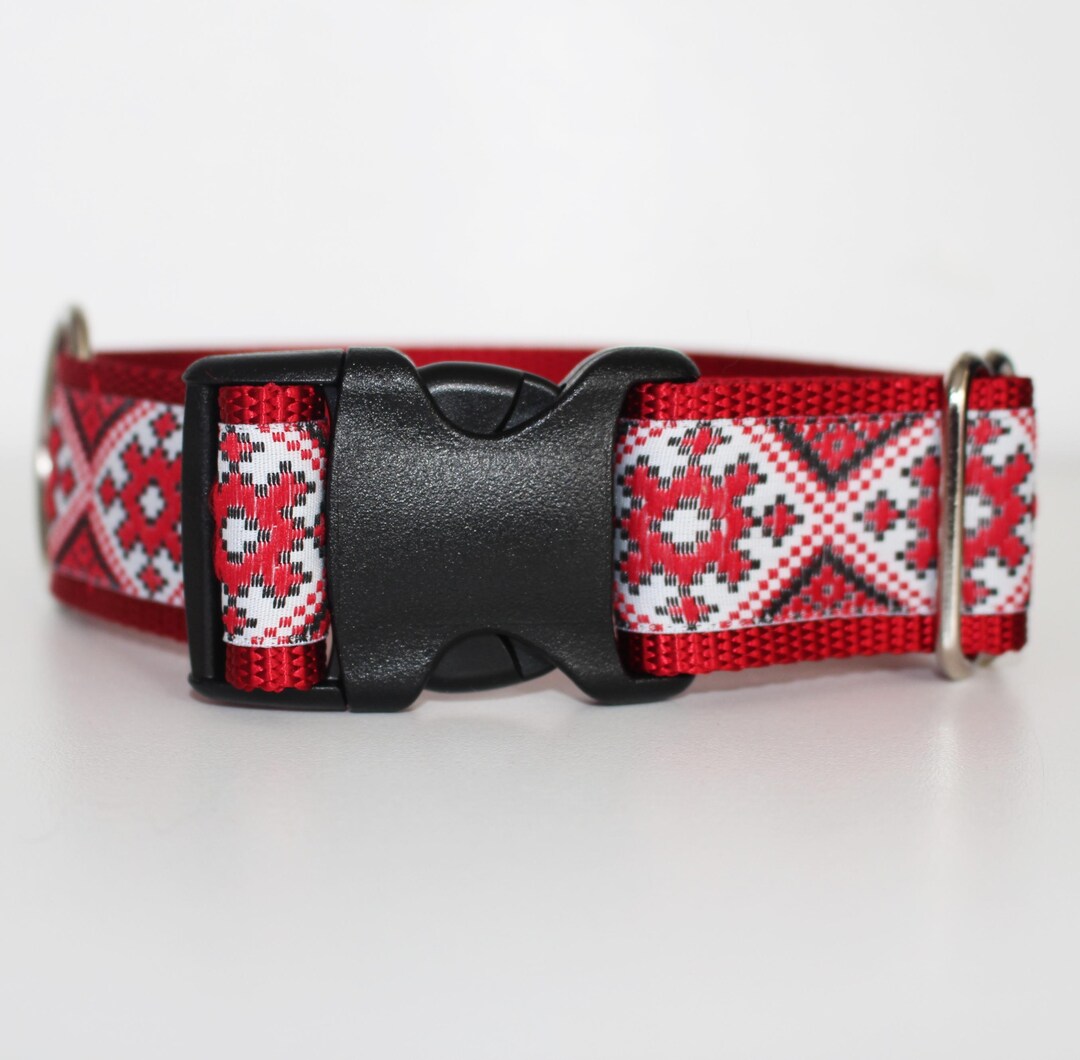 Ukraine Folk Art Dog Collar, Slavic Ethnic Dog Collar, Artisanal ...