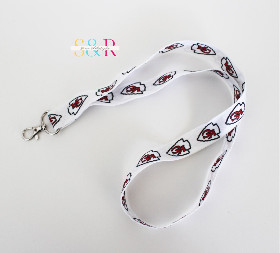 Kansas City Chiefs, KC Chiefs Lanyard, Football Lanyard, 1" Wide ID ...