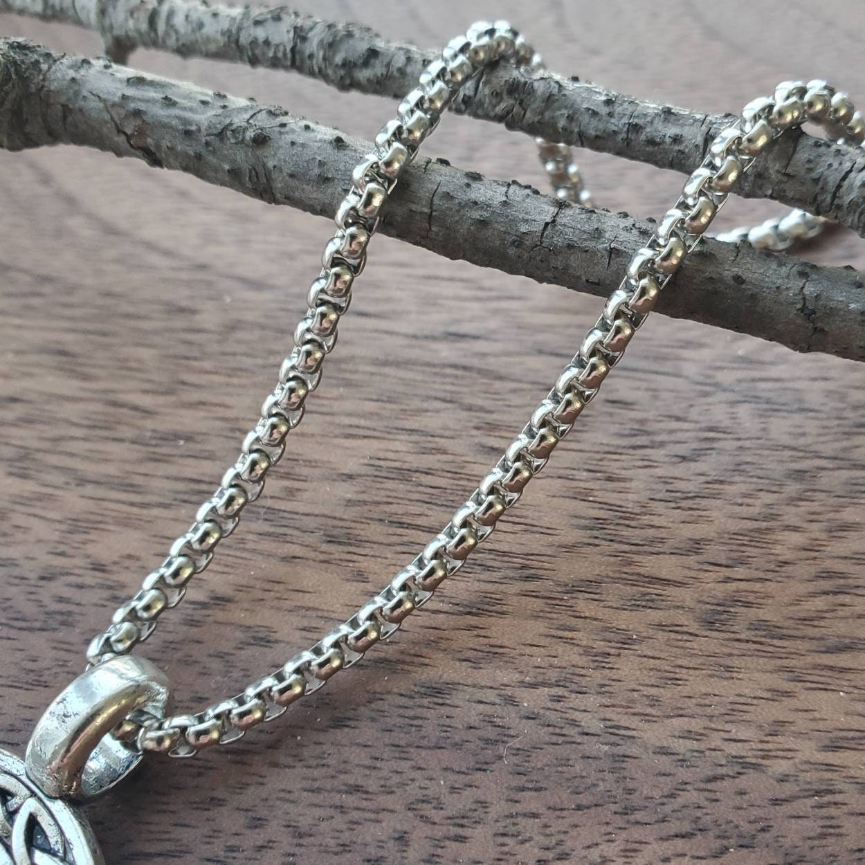 Pentagram Paganism Amulet Pentagram Necklace Wicca Stainless - Etsy