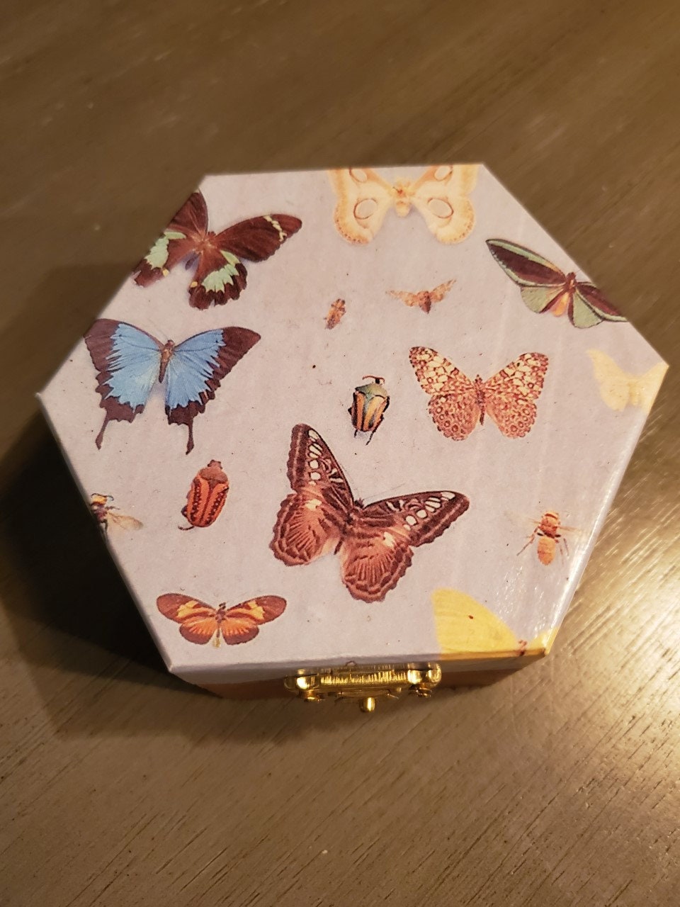 Butterfly Wooden Box Butterfly Jewelry Box Storage Bin - Etsy