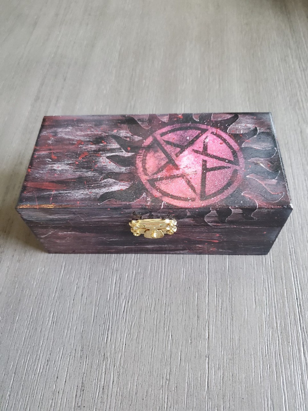 Supernatural Wooden Box | Supernatural Jewelry Box | Supernatural ...