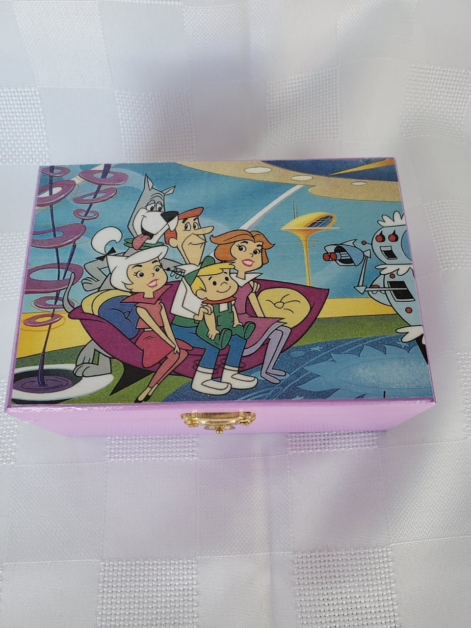 Jetsons Keepsake Box Joetsons Comics Collage Jewelry Box Jetsons Comic ...