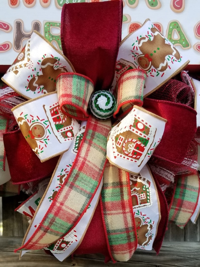 Christmas Deco Mesh Gingerbread Man Wreath, Gingerbread Man, Deco Mesh ...