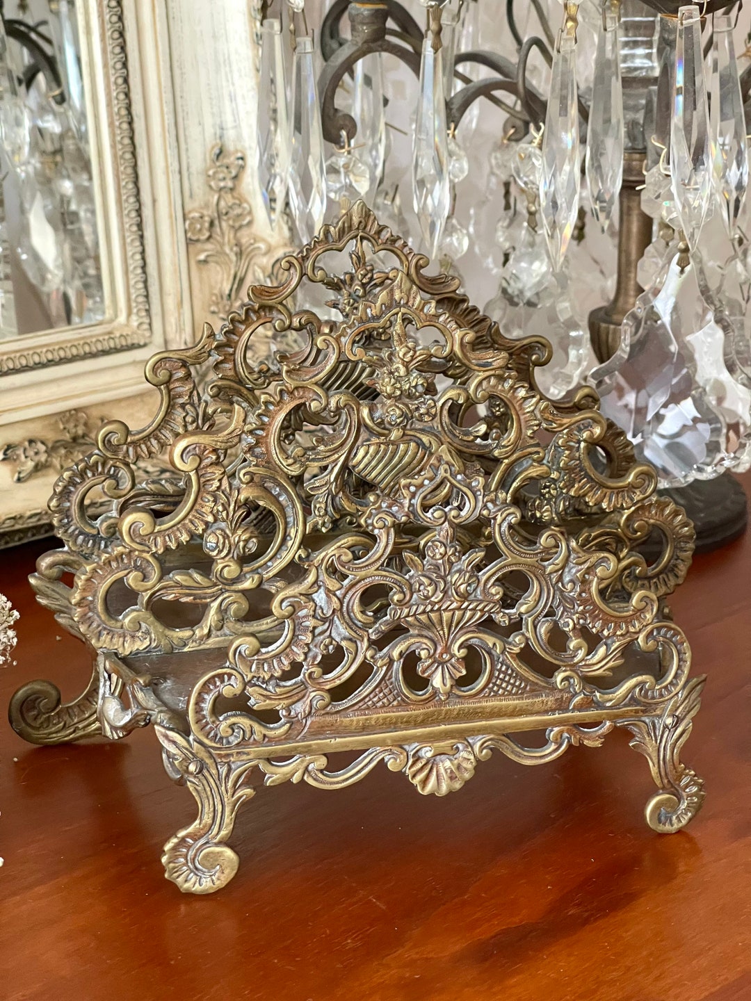 Old Mail Holder. Mail Rack. Brass .xxth - Etsy