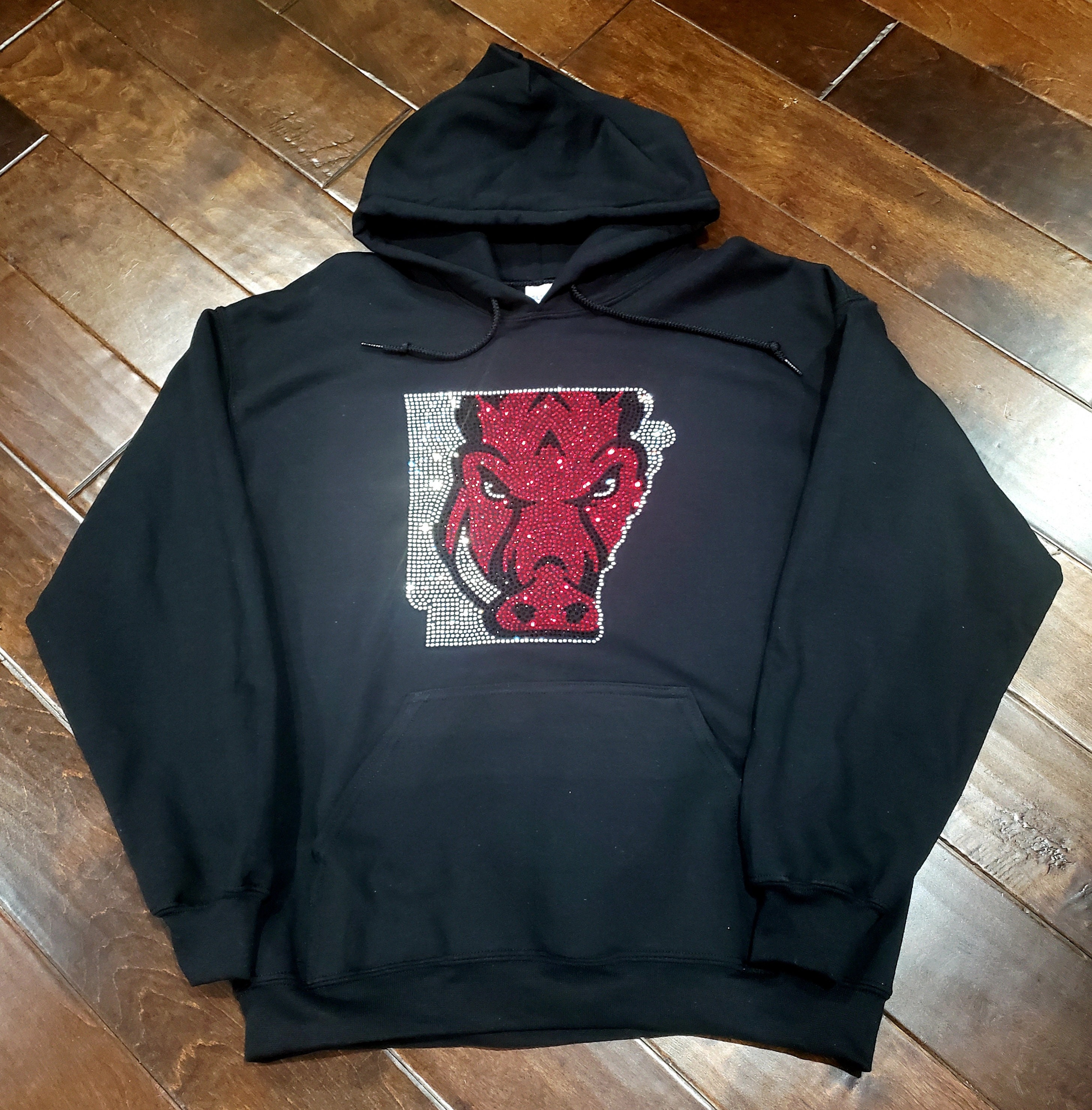 Arkansas Razorback State Rhinestone Women's Shirt - Etsy