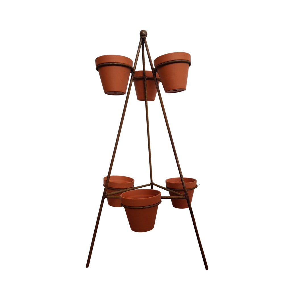Tiered Pot Plant Stand 6-pot Pyramid Display Indoor or Outdoor Use - Etsy