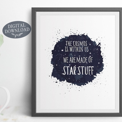 We Are Made of Star Stuff Inspirational Astronomy Poster - Etsy