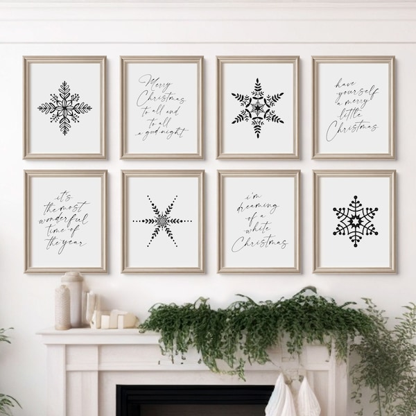 Black and White Christmas Decor - Etsy