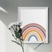 Rainbow Print Printable Wall Art Large Rainbow Poster Boho - Etsy