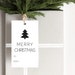 Printable Christmas Gift Tags, Black and White Printer Friendly Holiday ...